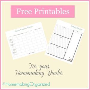 Free Printables - Homemaking Organized