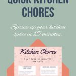 How to Clean Your Kitchen in 15 Minutes (and free Printable ...