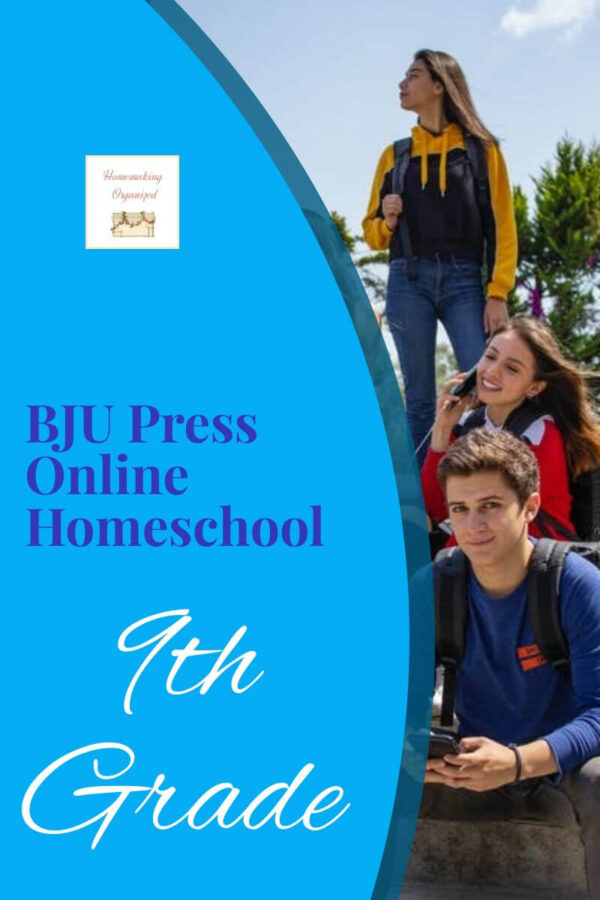 BJU Press Homeschool Online Curriculum 9th Grade - Homemaking Organized